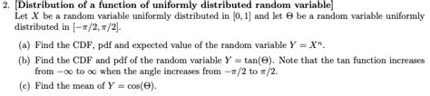 solved 2 [distribution of a function of uniformly