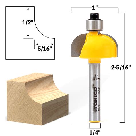 Edging Cove Radius Cove Edge Forming Router Bit