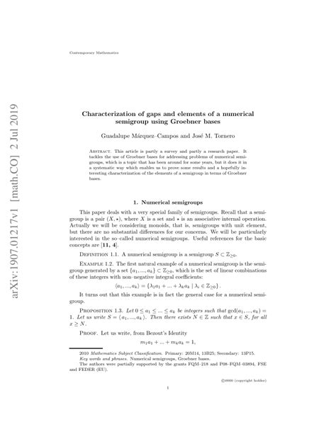 pdf characterization of gaps and elements of a numerical semigroup using groebner bases