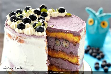 Naked Cake Al Mascarpone E Mirtilli Siciliani Creativi In Cucina