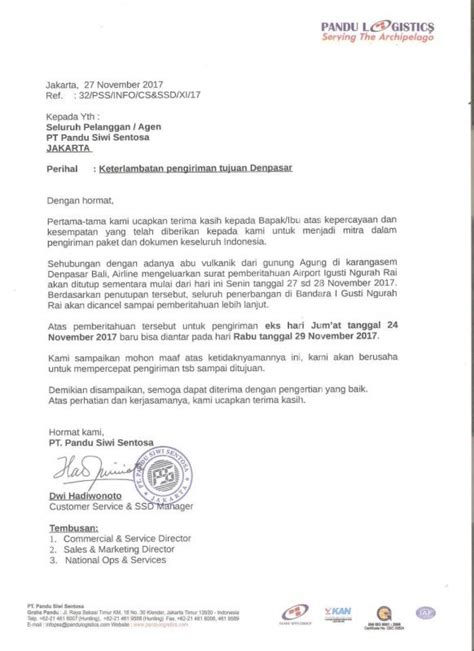Surat Rasmi Memohon Maaf MosOp