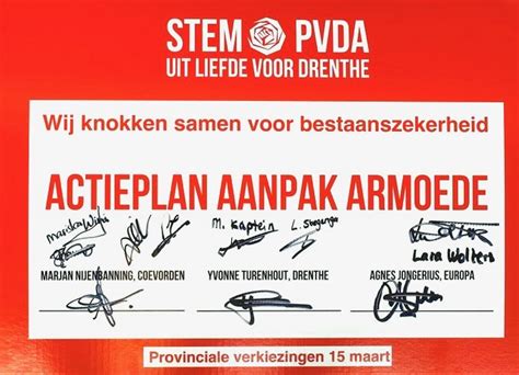 PvdA Drenthe Lanceert Actieplan Aanpak Armoede Ouderenbeleid PvdA Drenthe
