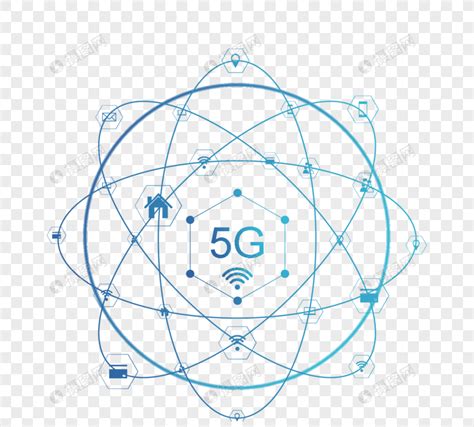 蓝色5g互联网技术元素素材下载 正版素材401810724 摄图网