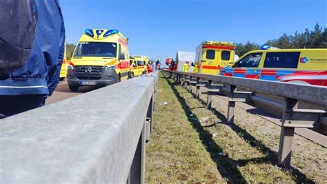 Wypadek polskiego autokaru w Niemczech Na miejscu są lubuscy