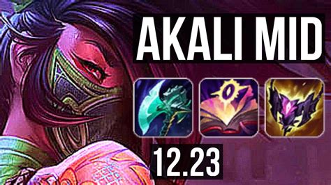 AKALI Vs IRELIA MID 13 1 2 Legendary 300 Games KR Master 12