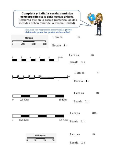 Escalas Planos Y Mapas Worksheet School Subjects Workbook Google
