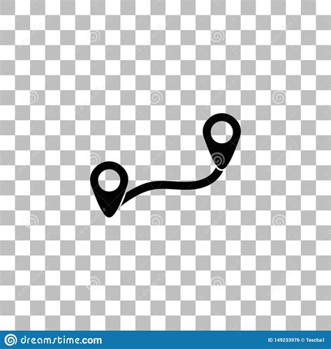 Plano Del Icono De La Ubicaci N Ilustraci N Del Vector Ilustraci N De