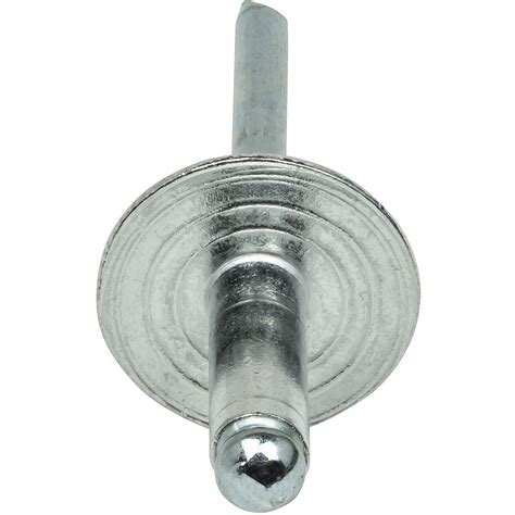 Large Flange Pop Rivets Aluminum Body Steel Mandrel Dome Head Blind