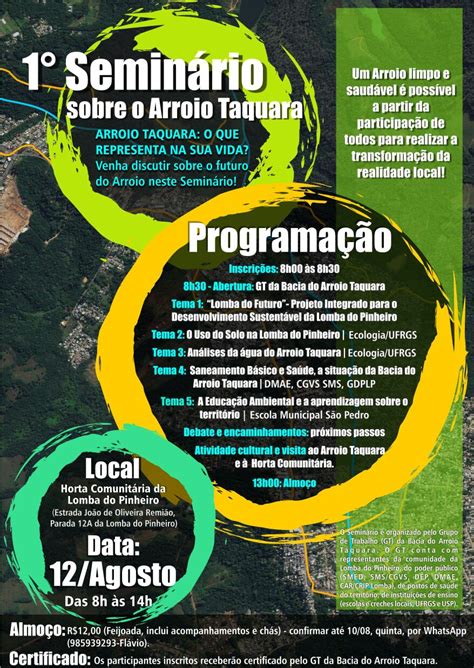 Conselho Popular da Lomba do Pinheiro Seminário Sobre o Arroio Taquara