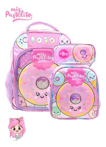 Kit Mochila Mis Pastelitos Primaria Lonch Lap D Original Ruz Oferta
