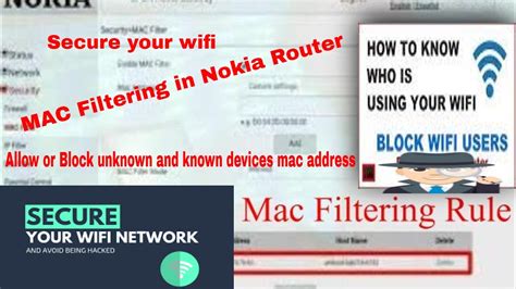 How To Configure Mac Filtering In Nokia Router Technical Hakim Mac