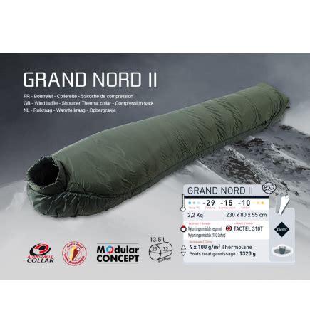 Wilsa Outdoor Sac de couchage expédition Grand Nord II Equipement
