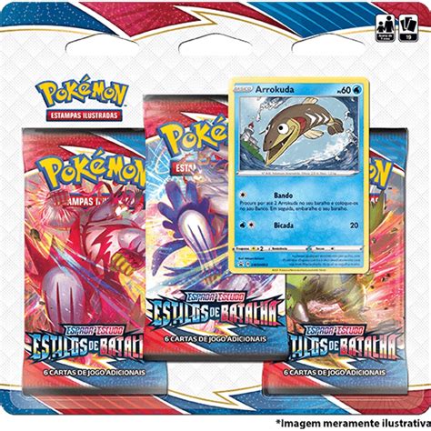 Pokemon TCG Triple Pack Espada e Escudo Estilos de Batalha em Promoção