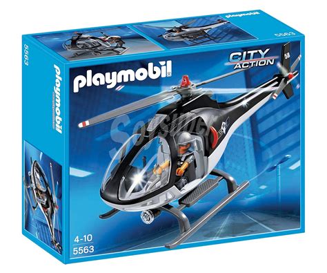 Playmobil Helic Ptero De La Unidad Especial De Polic A Incluye