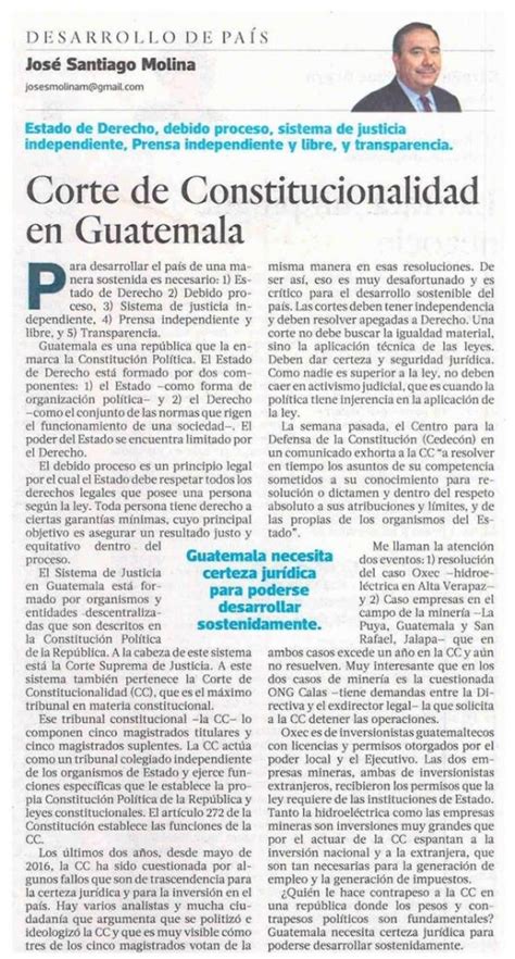 Corte De Constitucionalidad En Guatemala ANG