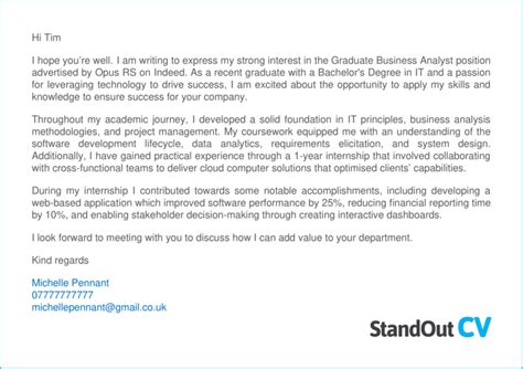3 Business Analyst Cover Letter Examples Get The Job