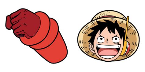 One Piece Anime Cursor With Monkey D Luffy Sweezy Cursors