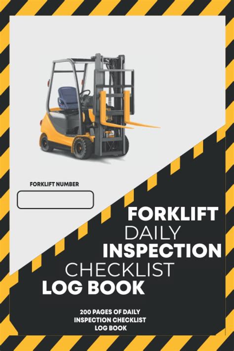 Buy Forklift Daily Inspection Checklist Log Book Pages Of Forklift