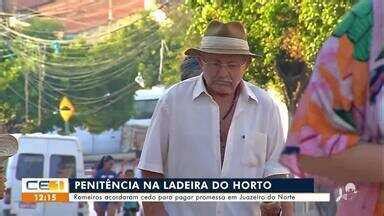 CETV 1ª Edição Juazeiro do Norte Romeiros acordaram cedo para pagar