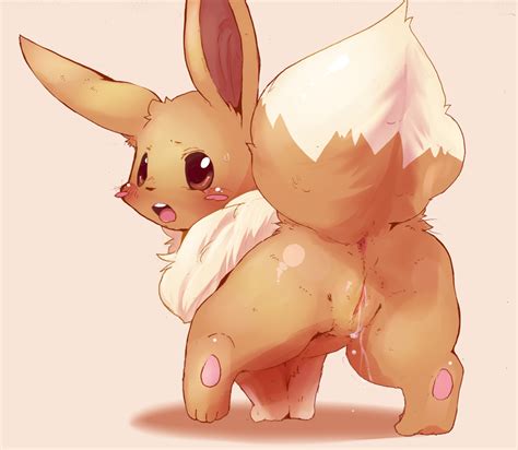 Rule 34 Anus Dagasi Eevee Female Feral Fur Furry Furry Ears Furry Only Furry Tail Looking Back