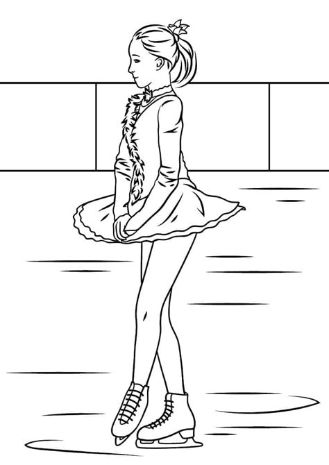 Coloriage Patinage Imprimer Sur Coloriageenfant