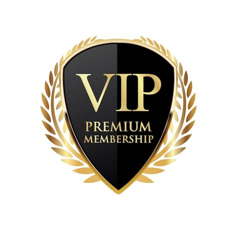 Premium Vector Golden Badge Vip Golden Member Retro Design