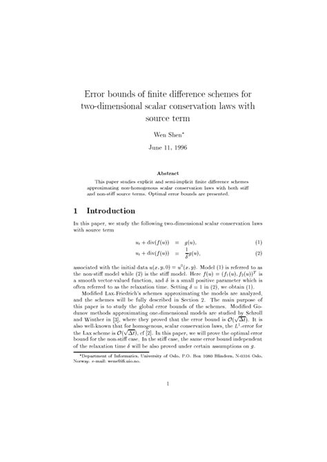 pdf error bounds of finite difference schemes for multi dimensional scalar conservation laws