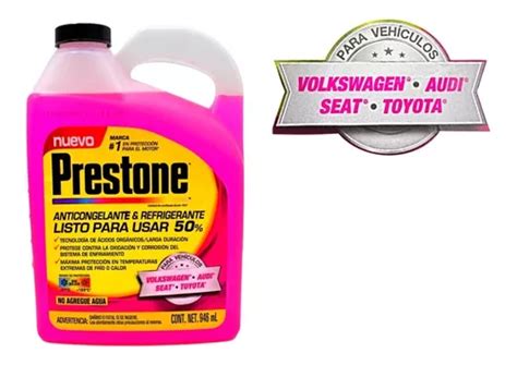 Anticongelante Rosa Listo Para Usar 50 Prestone 946ml