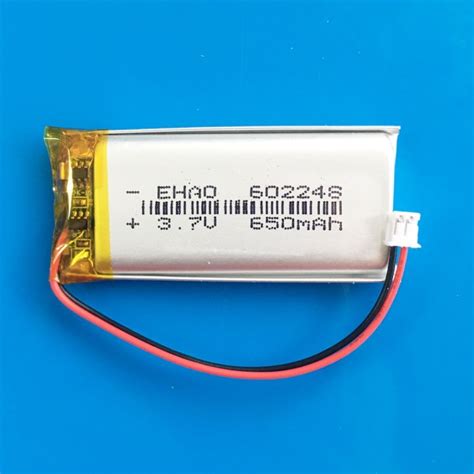 3 7V 650mAh Lipo Polymer Lithium Rechargeable Battery JST ZH 1 5mm 2pin