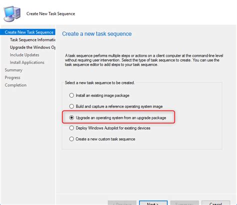 deploy windows 10 21h1 upgrade using sccm memcm