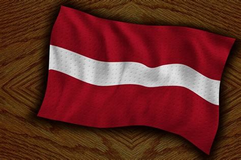 Bandeira nacional da letônia fundo bandeira da letônia Foto Premium
