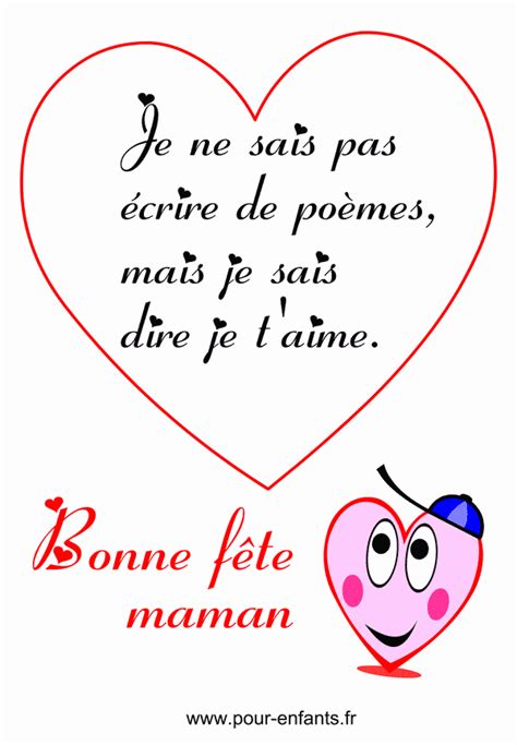 Texte Court Pour La F Te Des M Res F Te Des Mamans Je Ne Sais Pas