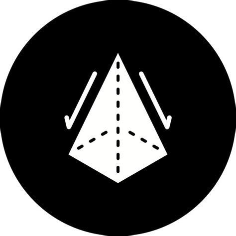 Icono de la pirámide Vector Premium