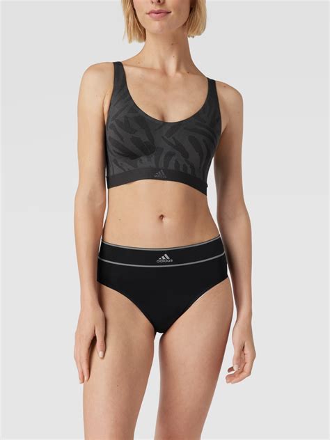 ADIDAS SPORTSWEAR Bustier Mit Allover Muster Modell NAKED Anthrazit