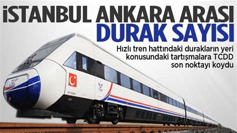 Ankara Stanbul H Zl Treninde Durak Say S Ekonomi Haberleri G Ndem