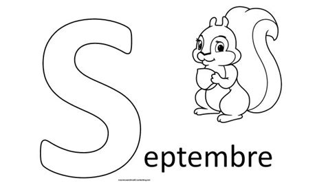 septembre à colorier