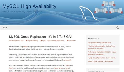 Mysql Group Replication Mysql It