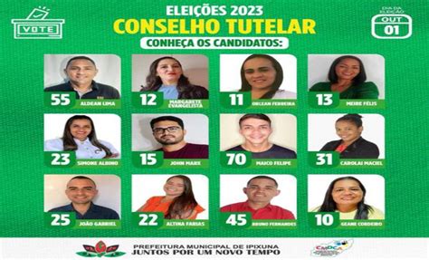 Conhe A Os Candidatos A Conselheiro E Conselheira Tutelar Do Munic Pio