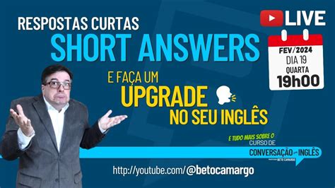 Respostas Curas Em Ingl S Um Verdadeiro Upgrade Na L Ngua Youtube