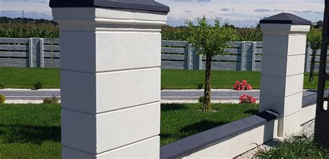 Ogrodzenia BONIOWANE Betonowe murki SŁUPKI 12658538678 Allegro pl