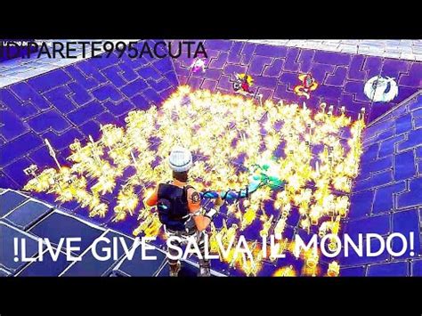 LIVE GIVE SALVA IL MONDO YouTube