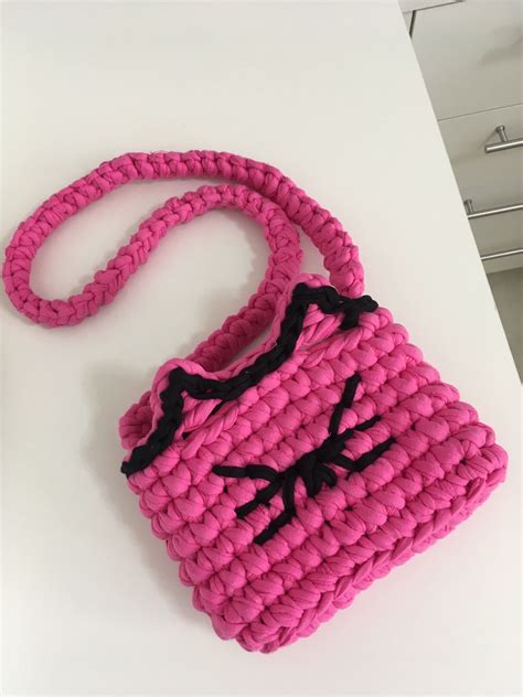 Bolsa De Croch Infantil Fio De Malha B Em Linha