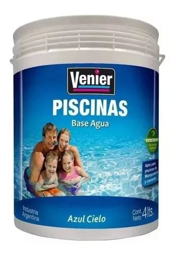 Pintura Para Piletas X Litros Al Agua Venier Verde Caribe