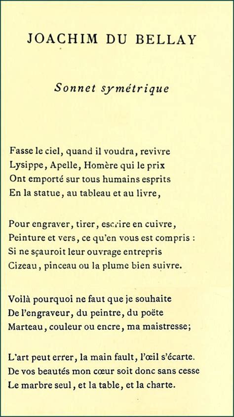 Joachim du Bellay 1522 1560 Poèmes français Poeme et citation