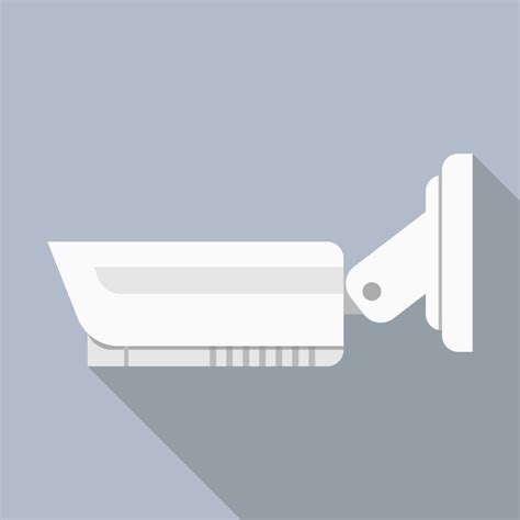 Premium Vector Security Camera Icon Flat Illustration Of Security