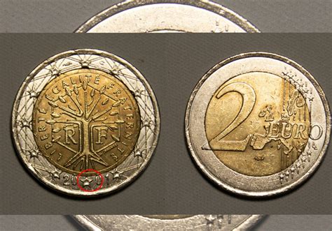 Error En Moneda 2 Euros Francia 2001 Valiosa Rareza