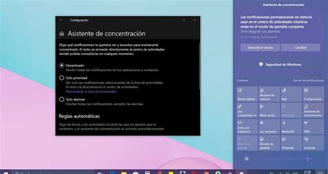 Cómo usar el asistente de concentración de Windows 10 tusequipos