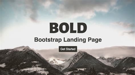 Bootstrap Full Screen Responsive Landing Page Youtube