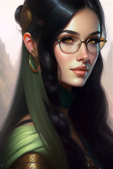 Lexica Girl With Long Straight Black Hair Fantasy Style Portrait