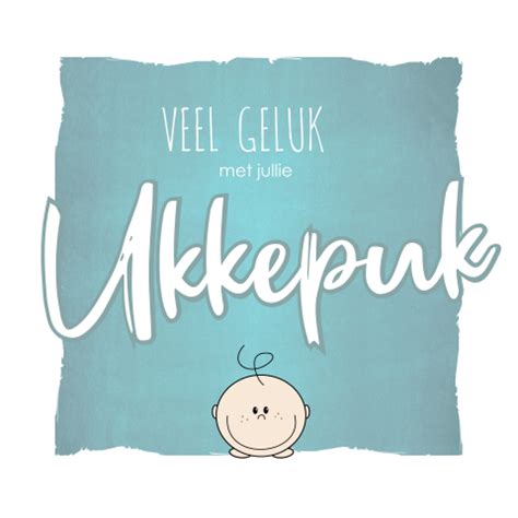 Felicitatie Geboorte Meisje Lief Kaartje Met Baby